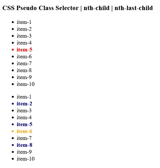 Pseudo Selector Property in CSS