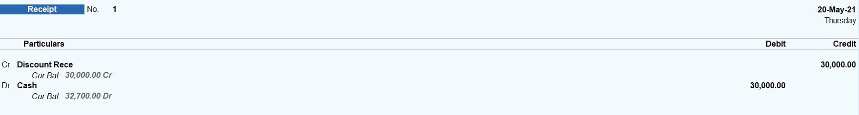 Example Voucher SUM Tally Prime In Tamil